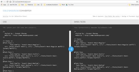 Convert Css To Sass Or Scss