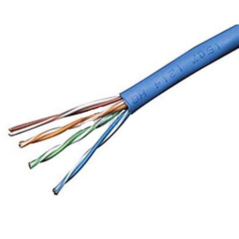 Cylindrical Blue Ethernet Cable Plastic American Imaginations Bean