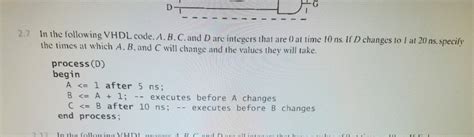 Solved 片G In the following VHDL code A B C and D are Chegg
