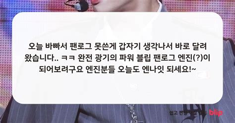 조명님이 작성한 엔하이픈 팬로그