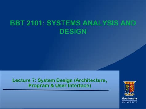 lecture 7 system design data modelling 1 pdf