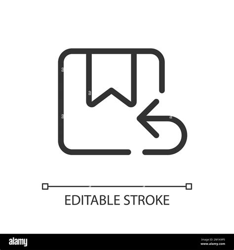 Return Parcel Pixel Perfect Linear Ui Icon Stock Vector Image And Art Alamy