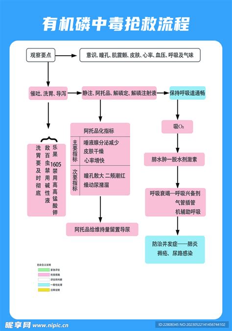 有机磷中毒抢救流程设计图psd分层素材psd分层素材设计图库昵图网