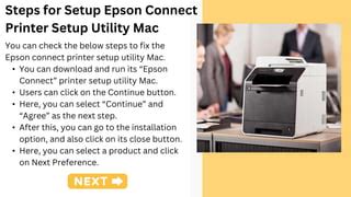 Epson Connect Printer Setup Utility Setting Up Pptx