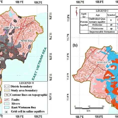 Grid Cells A And Fresh Salt Water Distribution B Download Scientific Diagram