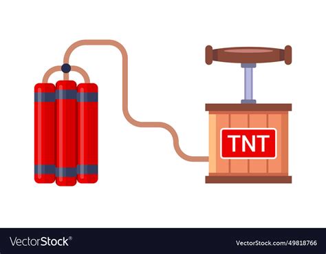 Stick Of Dynamite For Explosion In Mine Royalty Free Vector