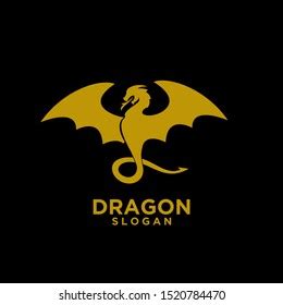Black Dragon Logo Icon Design Vector Stock Vector Royalty Free