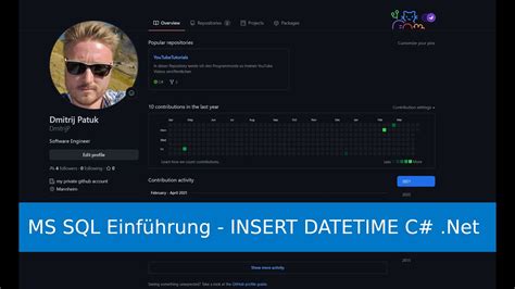 Ms Sql Einführung Insert Datetime Mit C Net Youtube