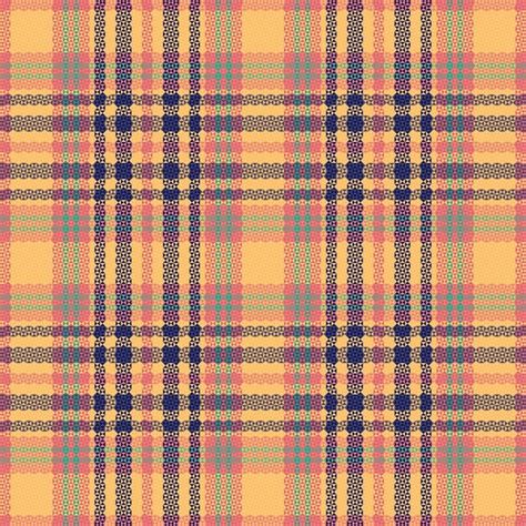 타탄 또는 격자 무늬 복고풍 색상 패턴 프리미엄 벡터