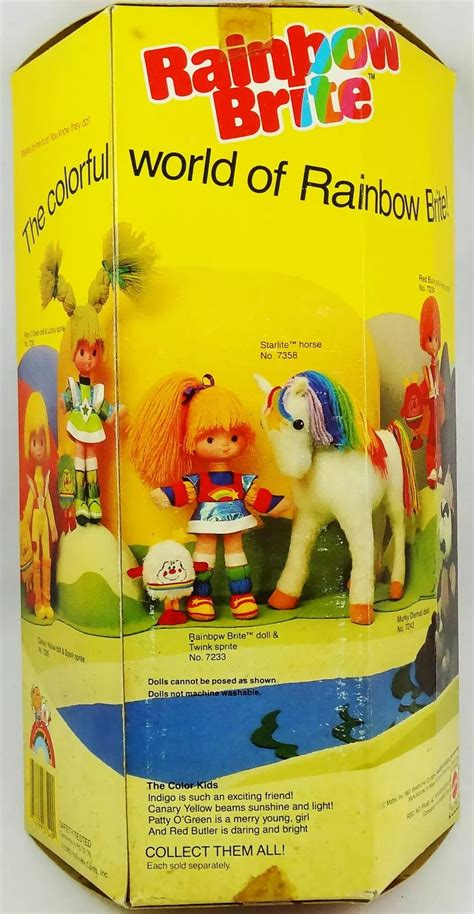 Rainbow Brite Mattel 9 Doll Indigo And Hammy Sprite Box Usa
