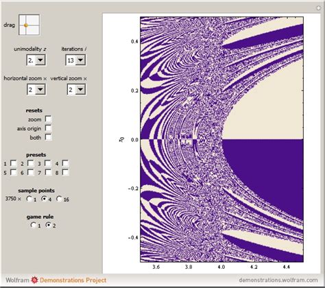 Two Color Pixel Division Game For Generalized Logistic Maps With Z