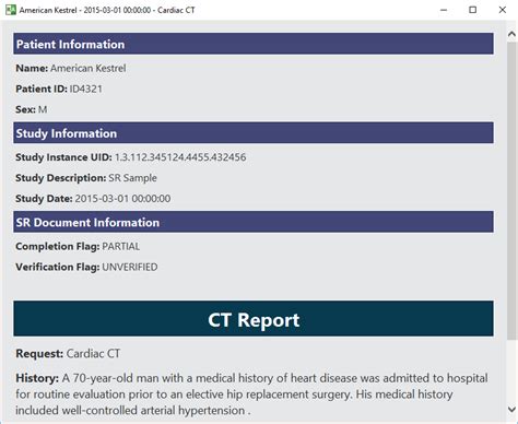 Structured Report Sr Structured Report Sr
