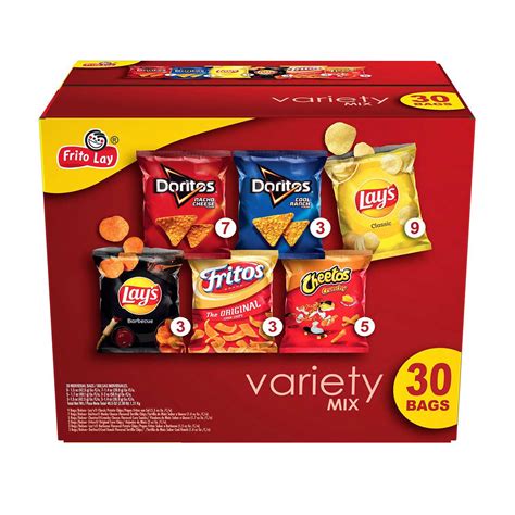 Frito Lay Variety Pack Chips 30 Pk Doritos