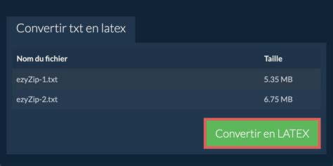 Convertir Txt En Fichiers Latex En Ligne Convertisseur De Texte Brut Txt Ezyzip