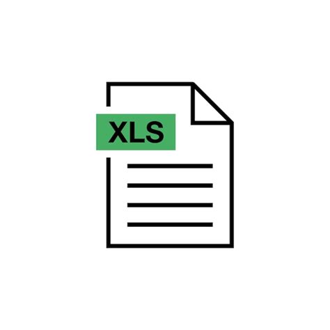 Premium Vector Xls Document Download Icon Vector Template
