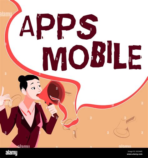 Conceptual Caption Apps Mobile Internet Concept Computer Program