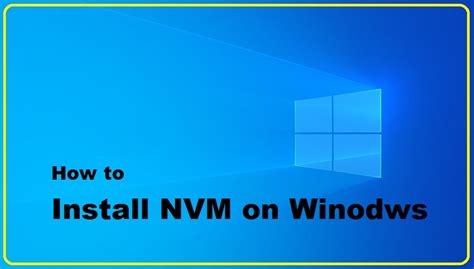 Windows Install Nvm Ercss