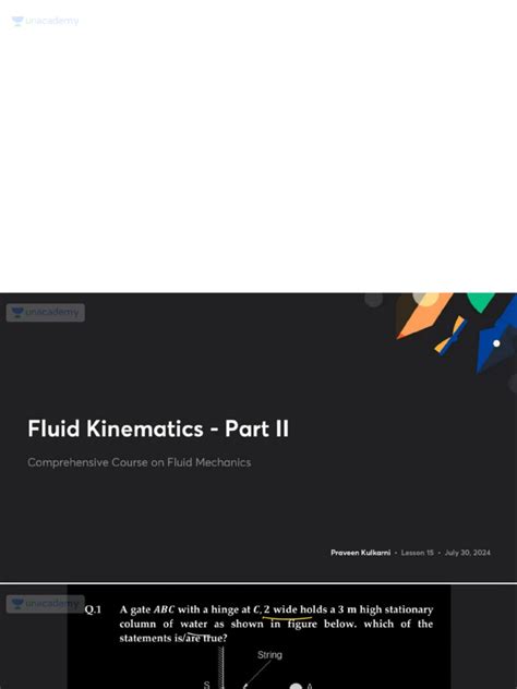 Fluid Kinematics Part Ii With Anno Pdf
