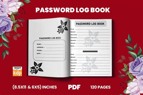 Password Log Book Graphic By Polashdeb455 · Creative Fabrica