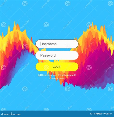 Login User Interface Modern Screen Design For Mobile App And Web