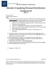 M04 Assignment04 Docx CHS 780 Biostatistics In Public Health Module