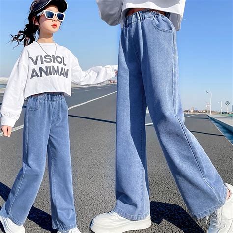 Yanhaigong Girls Bootcut Jeanswide Leg Jeans For Girls Ripped Jeans For Girlsgirls High