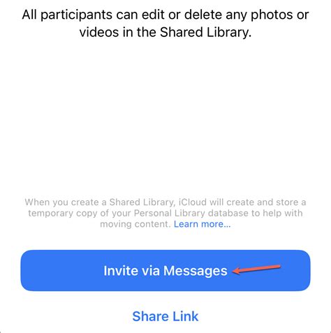 how to set up an icloud shared photo library on iphone