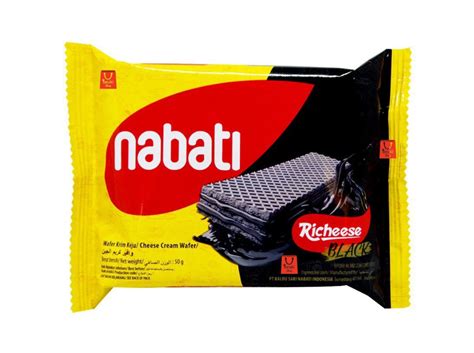 Bánh Kem Xốp Phô Mai đen Richeese Nabati 50g