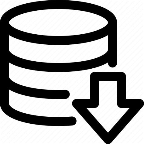 Database Download Storage Icon Download On Iconfinder