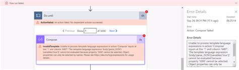 Unable To Compose A Parsed Json And A Variable Usi Power Platform