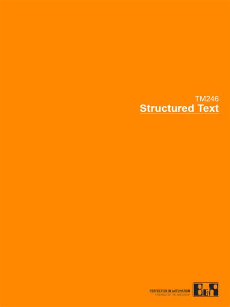 Structured Text Pdf Control Flow Parameter Computer Programming