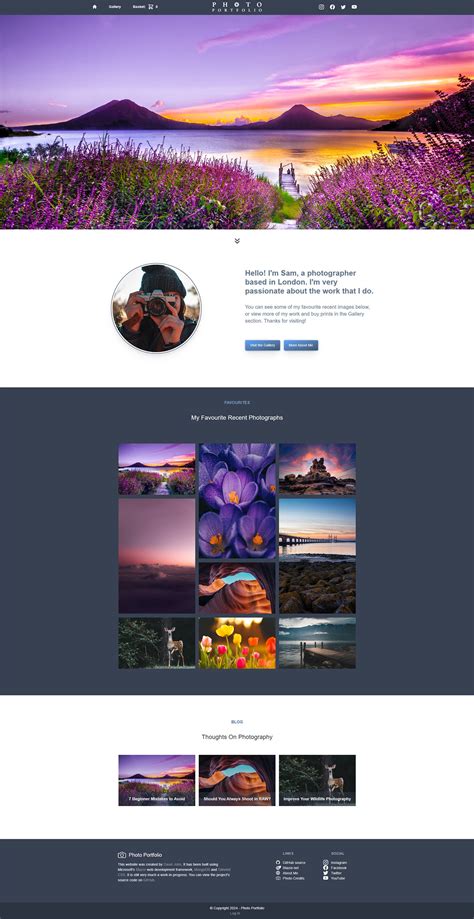 Github Davidajohnphotoportfolio Personal Photo Portfolio Net Web Application Which