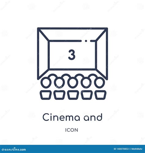 Linear Cinema Borders Icon From Cinema Outline Collection Thin Line Cinema Borders Vector