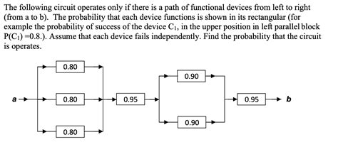 Solved The Following Circuit Operates Only If There Is A