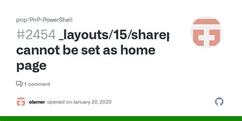 layouts 15 sharepoint aspx cannot be set as home page · issue 2454