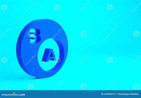 Blue Subsets Mathematics A Is Subset Of B Icon Isolated On Blue Background Minimalism Concept