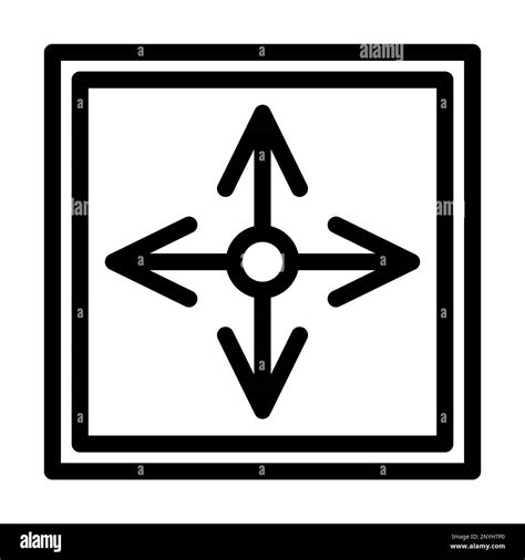 Offset Thick Line Icon Stock Photo Alamy