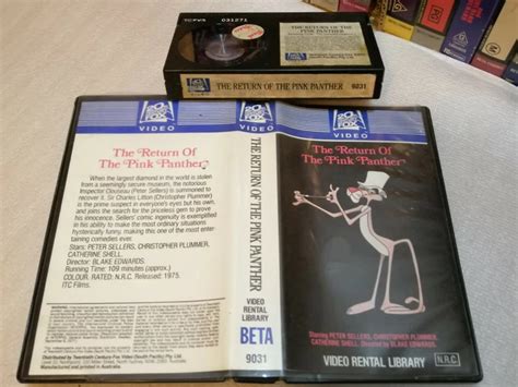 Return Of The Pink Panther Rare Australian Fox Betamax Rental Only