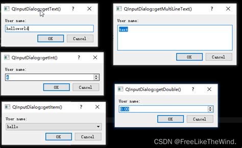 Qt控件之QInputDialog详解 CSDN博客