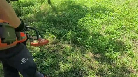 허스크바나 충전 예초기 정품 3도날은 비교적 안전합니다 Youtube