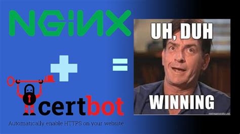 Nginx And Certbot Set Up For Accessing Your Home Server Applications Youtube