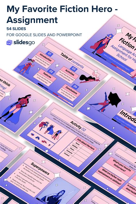 My Favorite Fiction Hero Language Arts Assignment