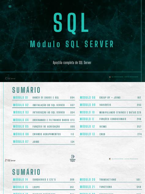 Apostila Sql Server Pdf Sql Bancos De Dados
