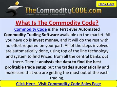 What Is Commodity Code