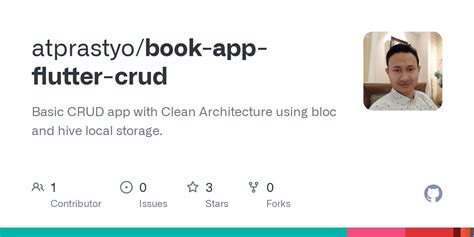 Github Atprastyobook App Flutter Crud Basic Crud App With Clean