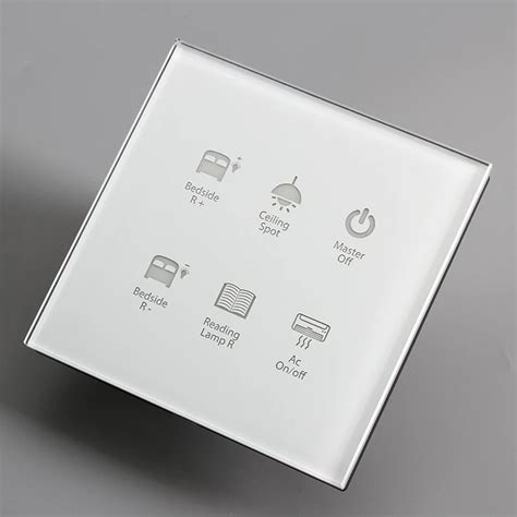 Smart Home Light Modbus Rs485 Wall Switch With Customize Icons And