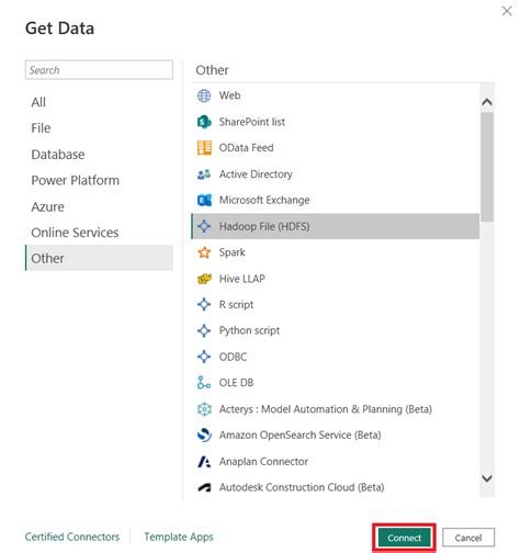 Power Query Hadoop 文件 Hdfs 连接器 Power Query Microsoft Learn