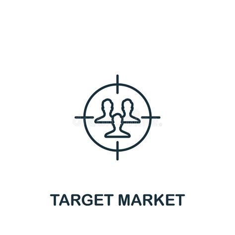 Target Market Icon Line Simple Web Development Icon For Templates Web