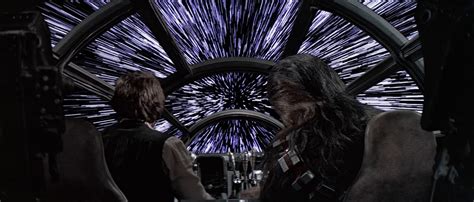 Millennium Falcon Cockpit View In Hyper Speed Wall Decal Motionflex