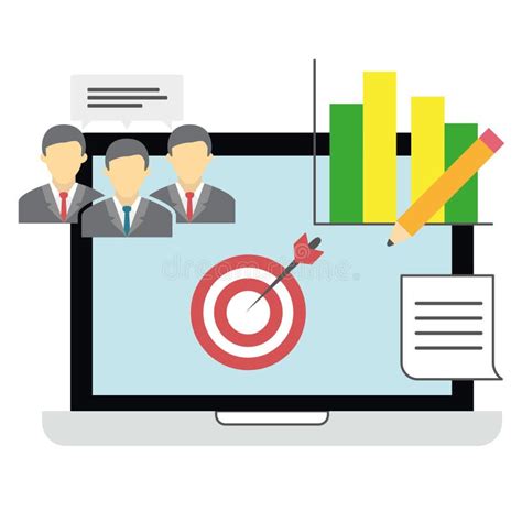 Business Data Graph On Laptop Icon Vector Stock Vector Illustration Of Information Symbol